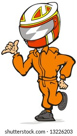 Silhouette Pilot Races Stock Vector (Royalty Free) 13226224