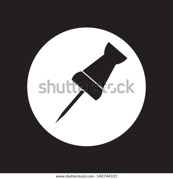 Pin Badge Thumbtack Vector Illustration Eps Stock Vector (Royalty Free ...
