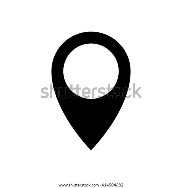 Pin Drop Icon Geolocation Sign Symbol Stock Vector (Royalty Free) 414504682