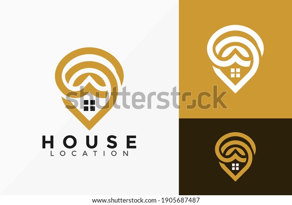 Pin Home Location House Map Marker Stock Vector (Royalty Free ...
