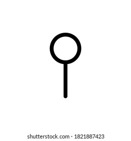Pin Icon Symbol Vector Isolated Stock Vector (Royalty Free) 1821887423 ...