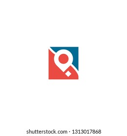 Pin Letter P Logo Stock Vector (Royalty Free) 1313017868 | Shutterstock