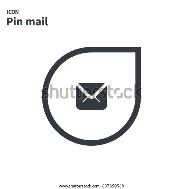 Pin Mail Stock Vector (Royalty Free) 637350568 | Shutterstock