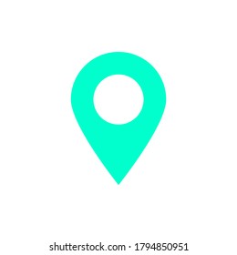 Pin Point Green Map Location Symbol Stock Vector (Royalty Free ...