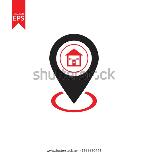 Pin Point Logo Can Be Used Stock Vector (Royalty Free) 1866650446 ...