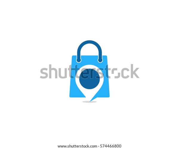 Pin Point Shop Shopping Logo Design Stock Vector (Royalty Free) 574466800