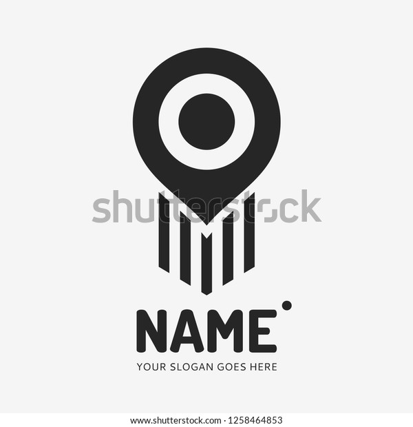 Pin Point Sign Abstract Form Vector Stock Vector (Royalty Free ...