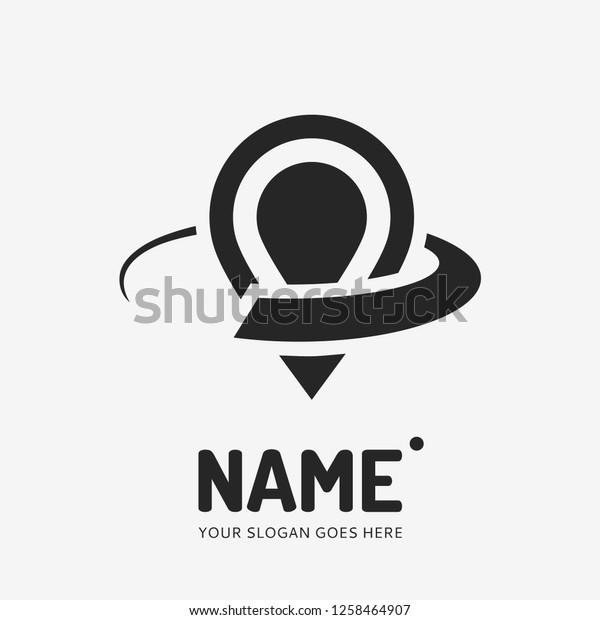 Pin Point Sign Abstract Form Vector Stock Vector (Royalty Free ...