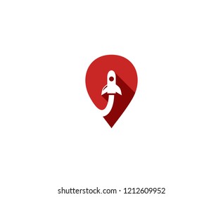 Pin Rocket Logo Stock Vector (Royalty Free) 1212609952 | Shutterstock