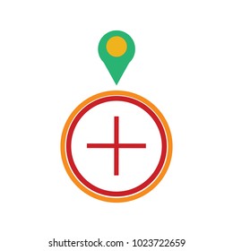 Pin Target Logo Icon Design Stock Vector (Royalty Free) 1023722659 ...