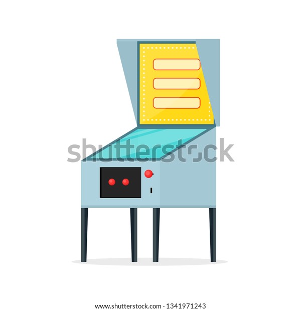 Vektor Stok Pinball Machine Icon Clipart Image Isolated (Tanpa Royalti ...