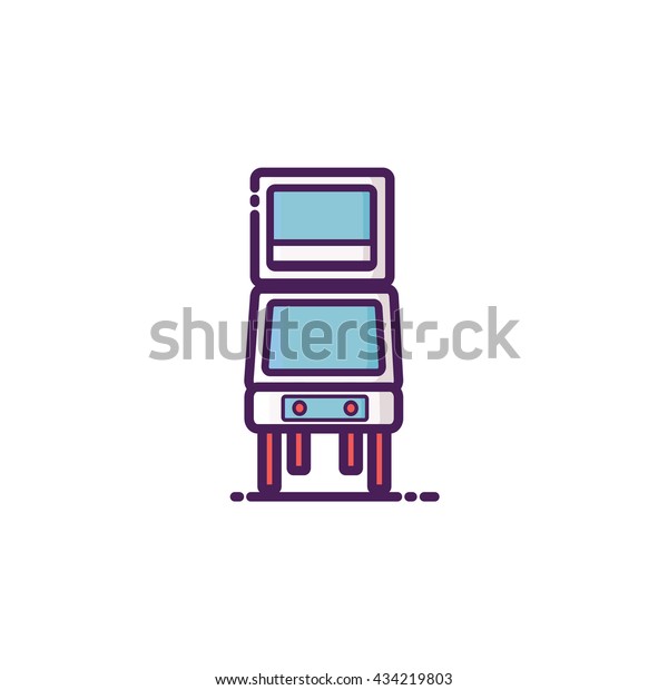Pinball Machine Icon Illustration Stock Vector (Royalty Free) 434219803 ...