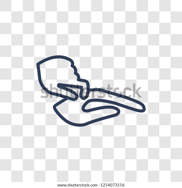 Pinch Icon Trendy Linear Pinch Logo Stock Vector (Royalty Free ...