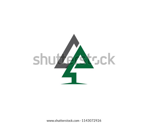Pine Triangle Symbol Illustration Stock Vector (Royalty Free ...