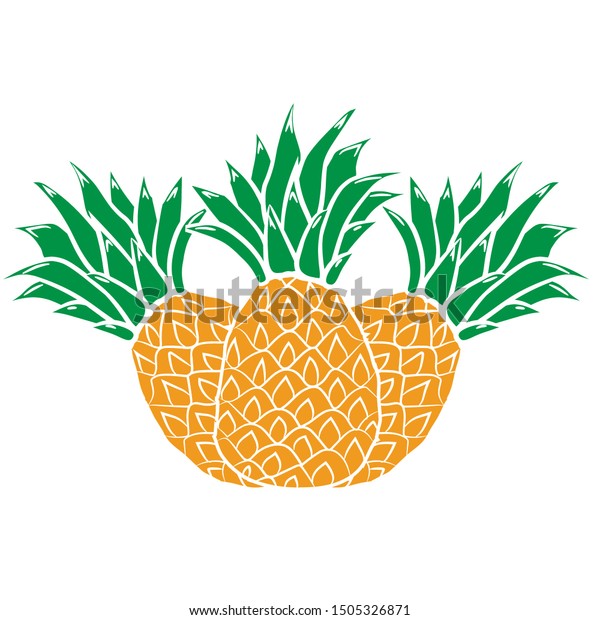 Pineapple Vector Graphic Clipart Design Stock Vector (Royalty Free ...