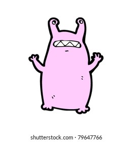 Pink Alien Monster Cartoon Stock Vector (Royalty Free) 79647766 ...