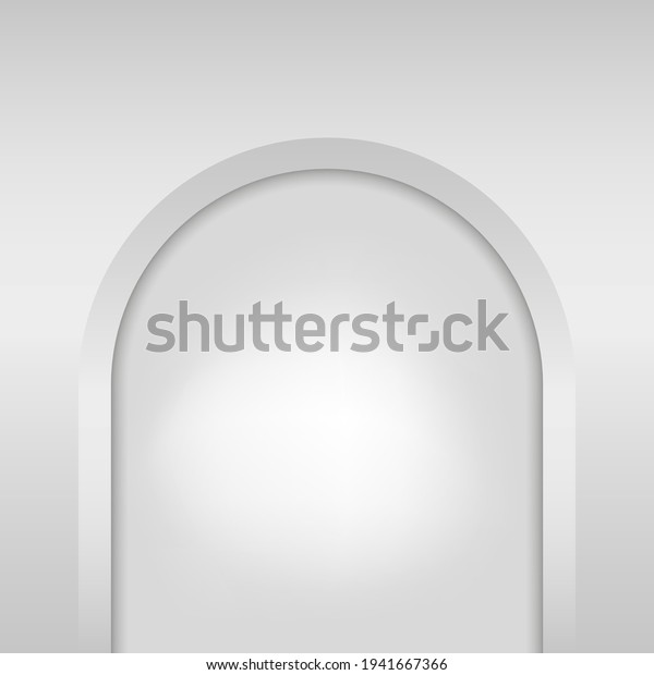 Pink Arch Niche Recess Colored Wall Stock Vector (Royalty Free ...