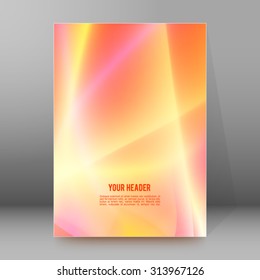Pink Background Advertising Brochure Design Elements Stock Vector ...