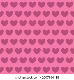 Pink Background Repeated Hearts Wallpaper Vector Stock Vector (Royalty ...