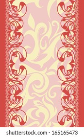 Pink Background Side Braid Stock Vector (Royalty Free) 165165473 ...