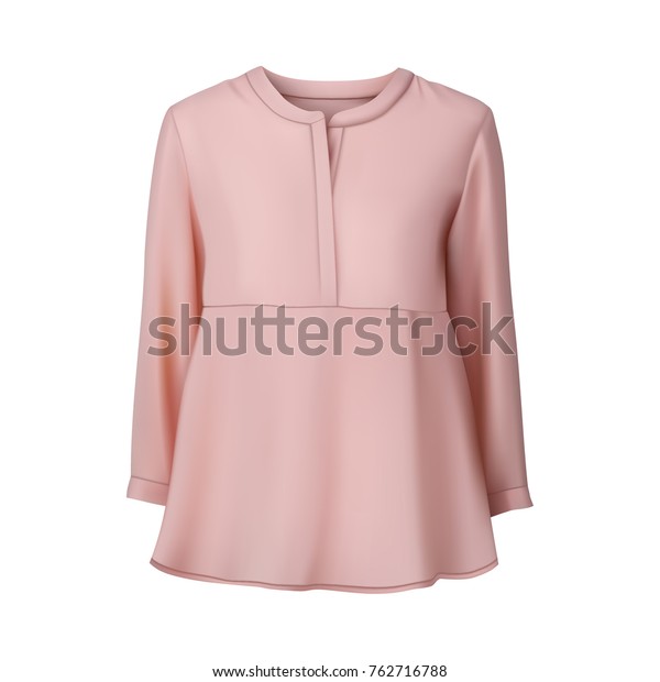 분홍색 블라우스벡터 그림 스톡 벡터(로열티 프리) 762716788 | Shutterstock