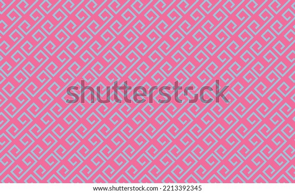 Pink Blue Colored Angular Line Art Stock Vector (Royalty Free ...