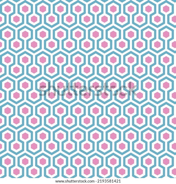 Pink Blue Hex Honeycomb Pattern On Stock Vector (Royalty Free) 2193581421 | Shutterstock