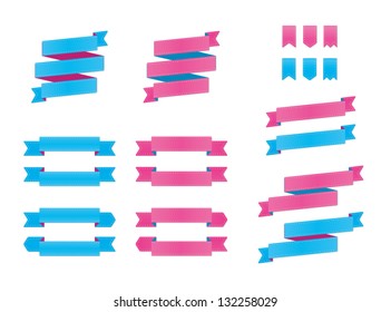 Game Ui Ribbons Header Juisy Colorful Stock Vector (Royalty Free ...