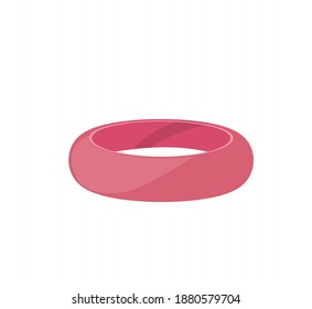 Pink Bracelet Front View Vector Illustration Stock Vector (Royalty Free ...