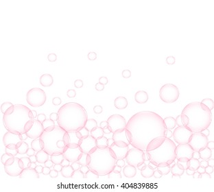 Pink Bubble Isolated Background Stock Vector (Royalty Free) 404839885 ...
