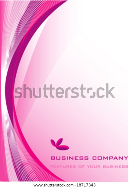 Pink Business Background Vecyor Stock Vector (Royalty Free) 18717343