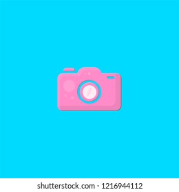 Pink Camera Logo Design Inspiration Stock Vector (Royalty Free ...