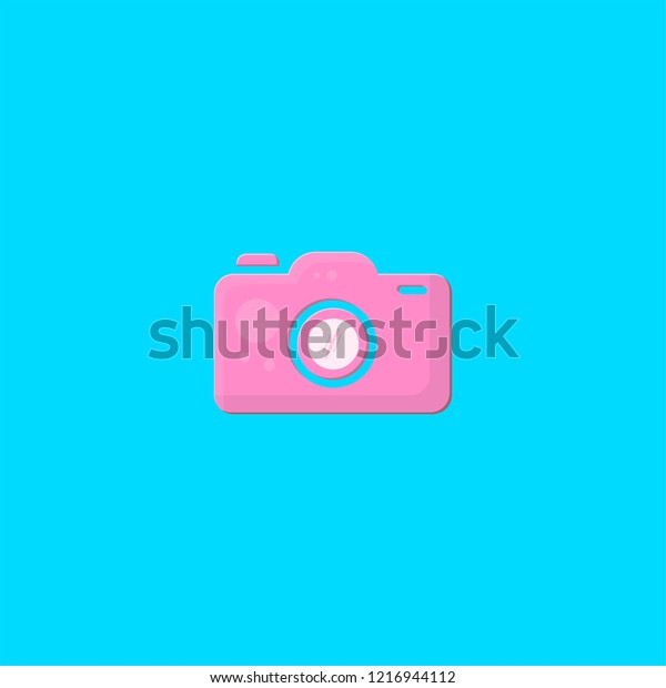 Pink Camera Logo Design Inspiration Stock Vector (Royalty Free ...