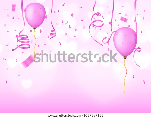 Pink Celebration Background Stock Vector (Royalty Free) 1039859188 ...