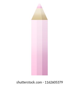 Pink Coloring Pencil Graphic Vector Illustration Stock Vector (Royalty ...