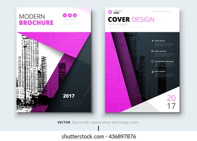 Pink Cover Design Brochure Creative Poster Stock Vector (Royalty Free ...