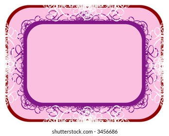 Pink Decorative Color Border Stock Vector (Royalty Free) 3456686 ...