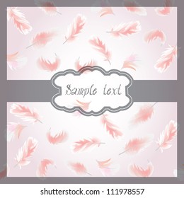 Pink Feather Stock Vector (Royalty Free) 111978557 | Shutterstock