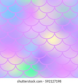 Pink Fish Scale Vector Seamless Pattern Stock Vector (Royalty Free ...