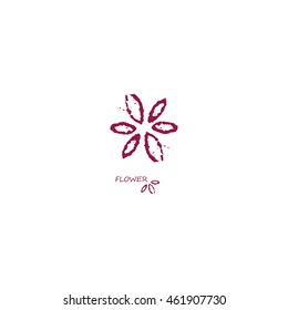 Pink Flower Symbol Stock Vector (Royalty Free) 461907730 | Shutterstock