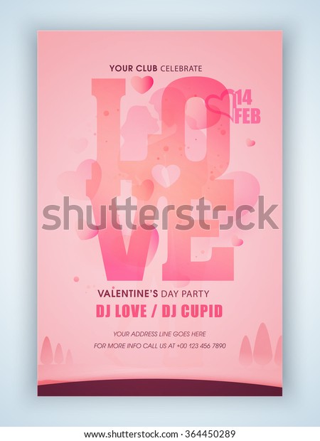 Pink Flyer Banner Pamphlet Design Stylish Stock Vector (Royalty Free ...