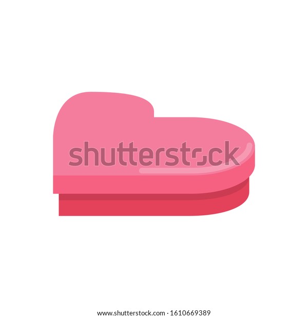 Pink Gift Box Heart Shape Stock Vector (Royalty Free) 1610669389 ...