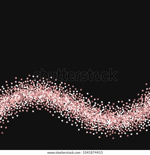 Pink Gold Glitter Bottom Wave On Stock Vector (Royalty Free) 1041874453 ...