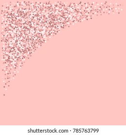 Pink Gold Glitter Top Left Corner Stock Vector (Royalty Free) 785763799 ...