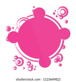 Pink Graphic Design Template Texture Vector Stock Vector (Royalty Free ...
