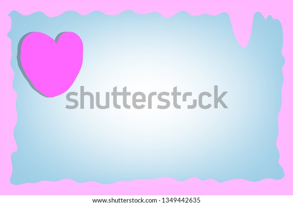 Pink Heart Card Design Background Stock Vector (Royalty Free ...