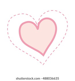 Pink Heart Shape Stock Vector (Royalty Free) 488036635 | Shutterstock