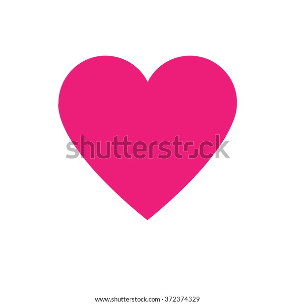 Pink Heart Symbol Vector Icon Valentine Stock Vector (Royalty Free ...