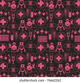 Pink Hospital Texture Stock Vector (Royalty Free) 76662262