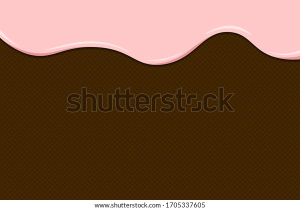 Pink Ice Cream Melt Flow On Stock Vector (Royalty Free) 1705337605 ...